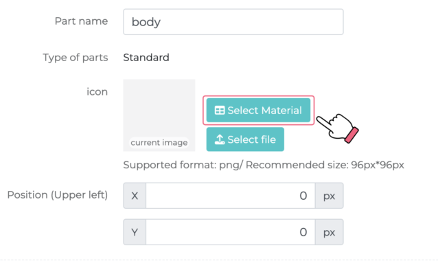 【Material Distribution】Parts Icons – Picrew Support